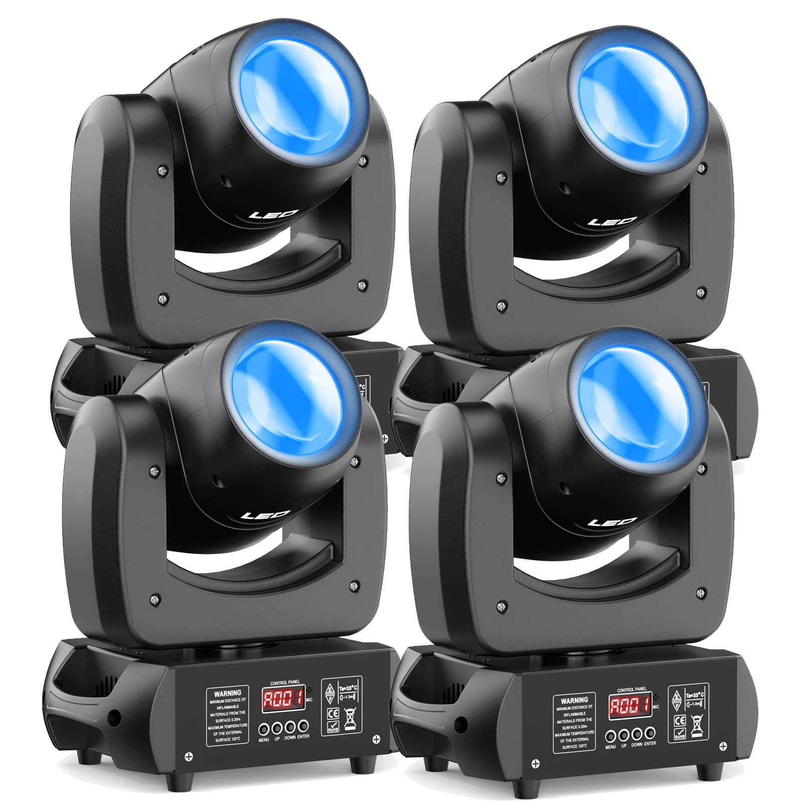 Amazon.com: HOLDLAMP 120W LED Moving Head Light with Rotating 18-Facet ...