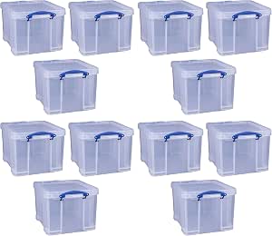 Amazon.com: Really Useful Box 32 Liters Storage Bin Container with Snap ...