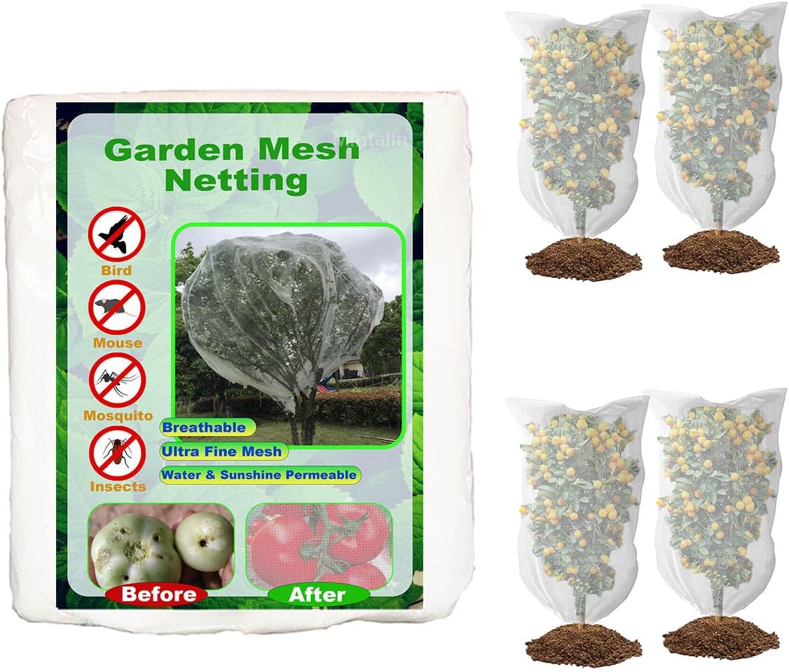 Amazon.com : 4Pcs Garden Mesh Plant Netting Fruits Blueberry Tomato ...