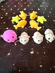 Amazon.com: 100 Pack Squishies Toys, Tiny Mochi Squishy Fidget Toys ...