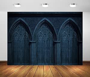 Amazon.com : BELECO 10x6.5ft Fabric Dark Medieval Gothic Wall Backdrop ...