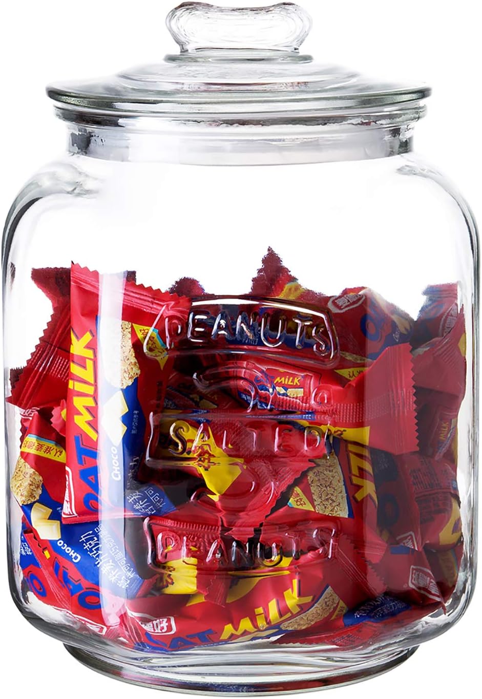 Amazon.com: Diamond Star Glass Storage Jar Wide Mouth Canning Jar Large ...