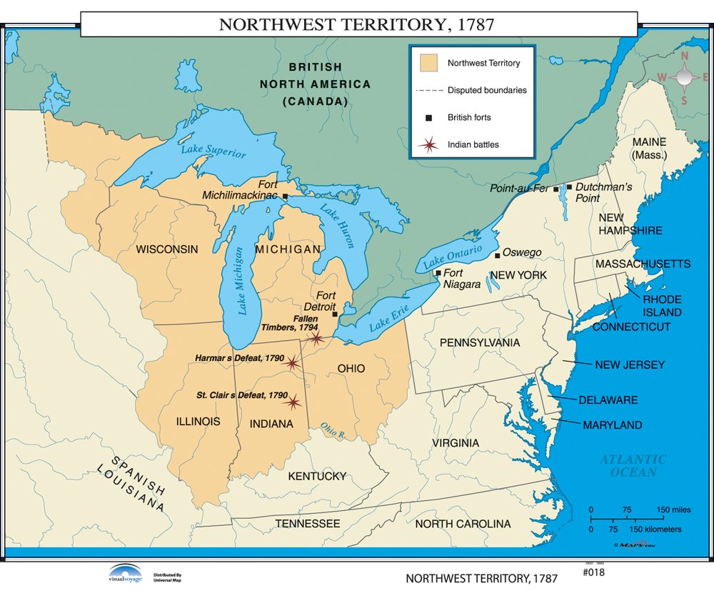 Northwest Territory (U.S. History Wall Maps): Kappa Map Group ...