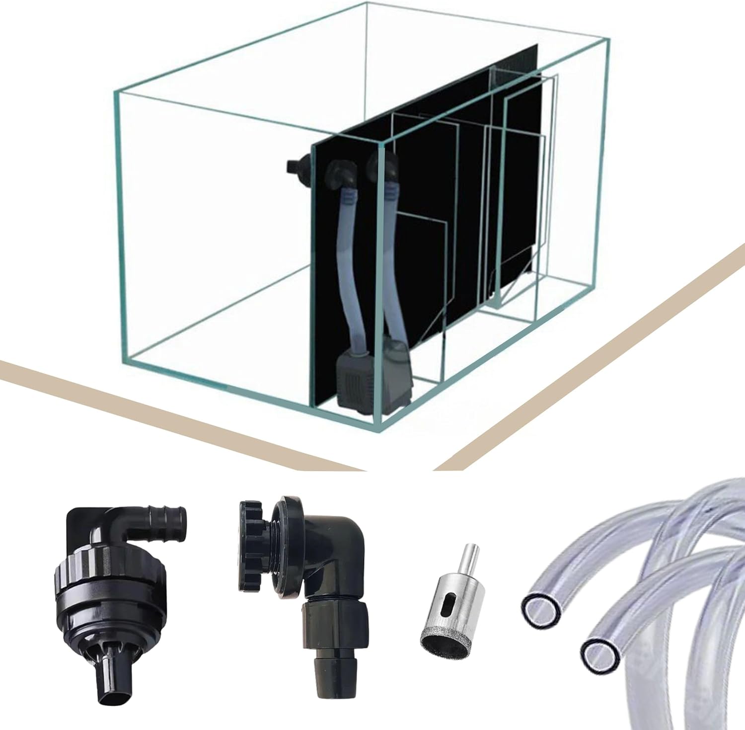 MRHN Aquarium Overflow Kit Instead of Aquarium Overflow Box, Suitable ...