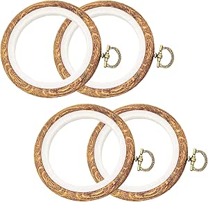 Amazon.com: KAERON Embroidery Hoops 4PCS 3.0 inch Round Embroidery ...