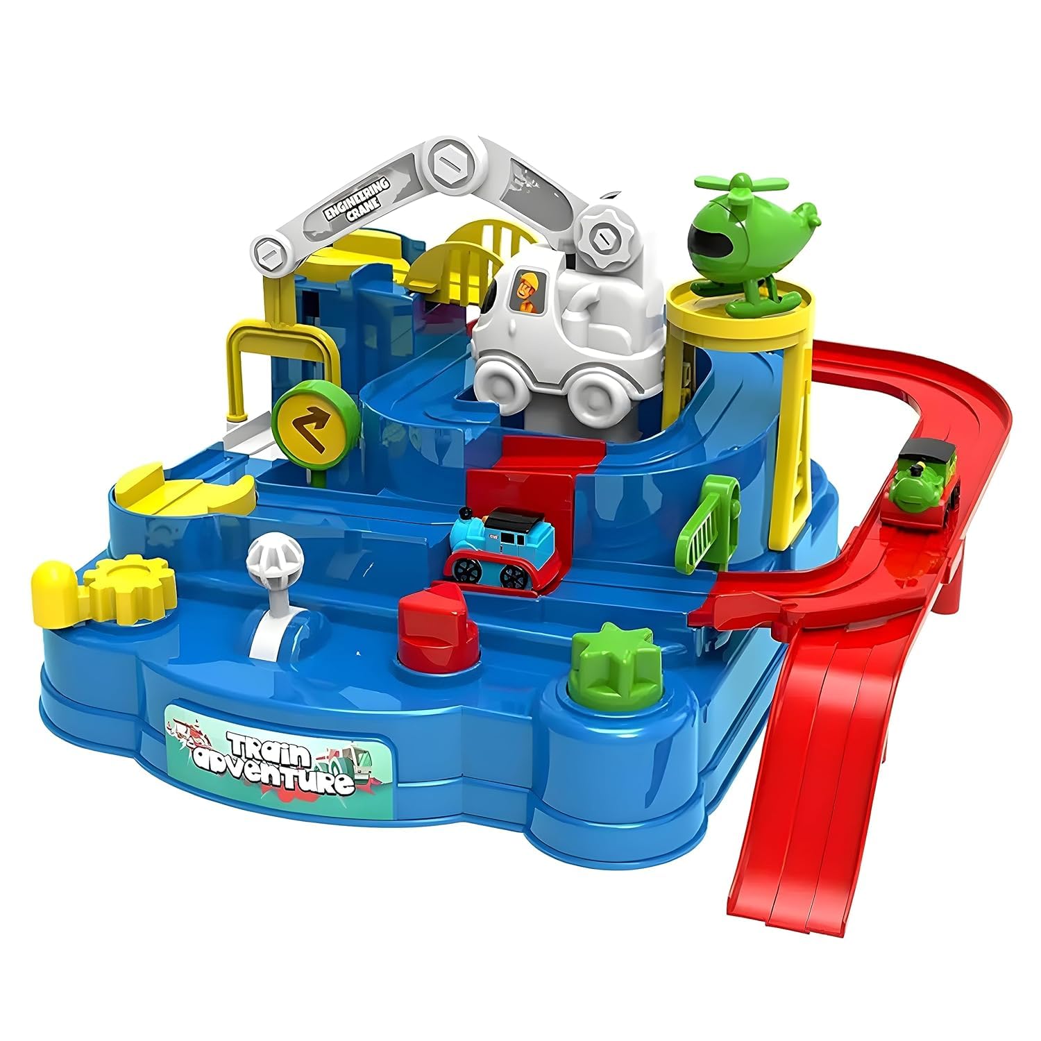Buy Kidzo Corner Plastic Train Adventure Toy | Mechanical Train Track ...