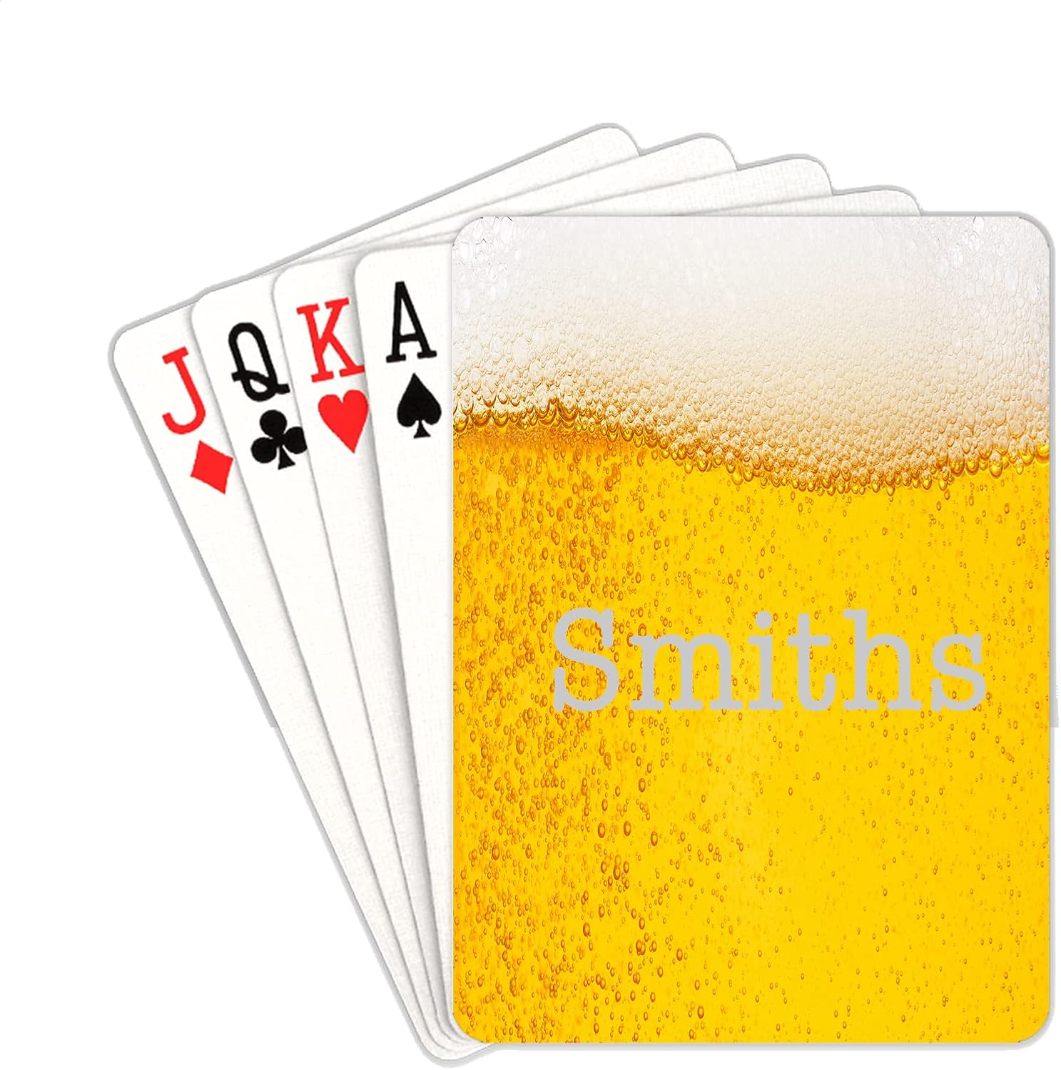 Amazon.com: Funny Playing Cards Beer Pattern Custom Playing Cards ...