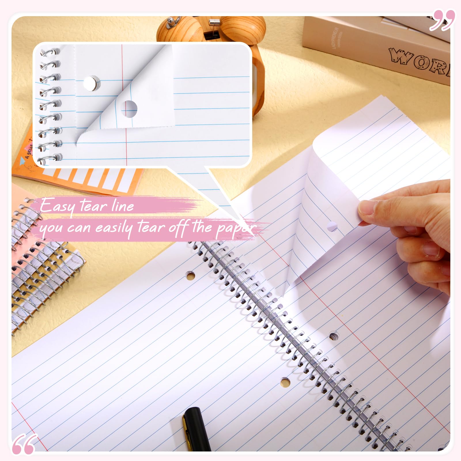 Snapklik.com : Teling 12 Pcs 1 Subject Spiral Notebook Wide Ruled ...