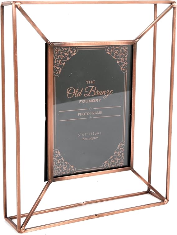 The Old Bronze Foundry Copper Style Wire Box Frame ~ Freestanding Photo ...