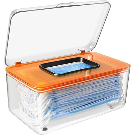 Amazon.com: ROTESONNE Face Masks Storage Box Dispenser with Spring ...