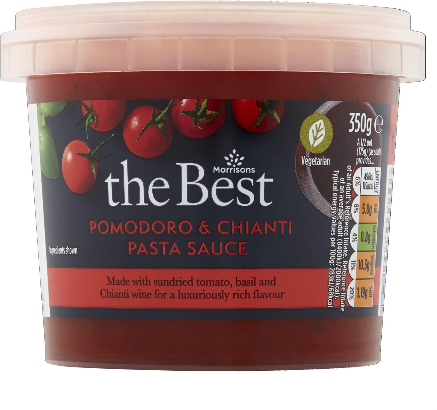 Morrisons The Best Tomato and Italian Chianti Pasta Sauce, 350g ...