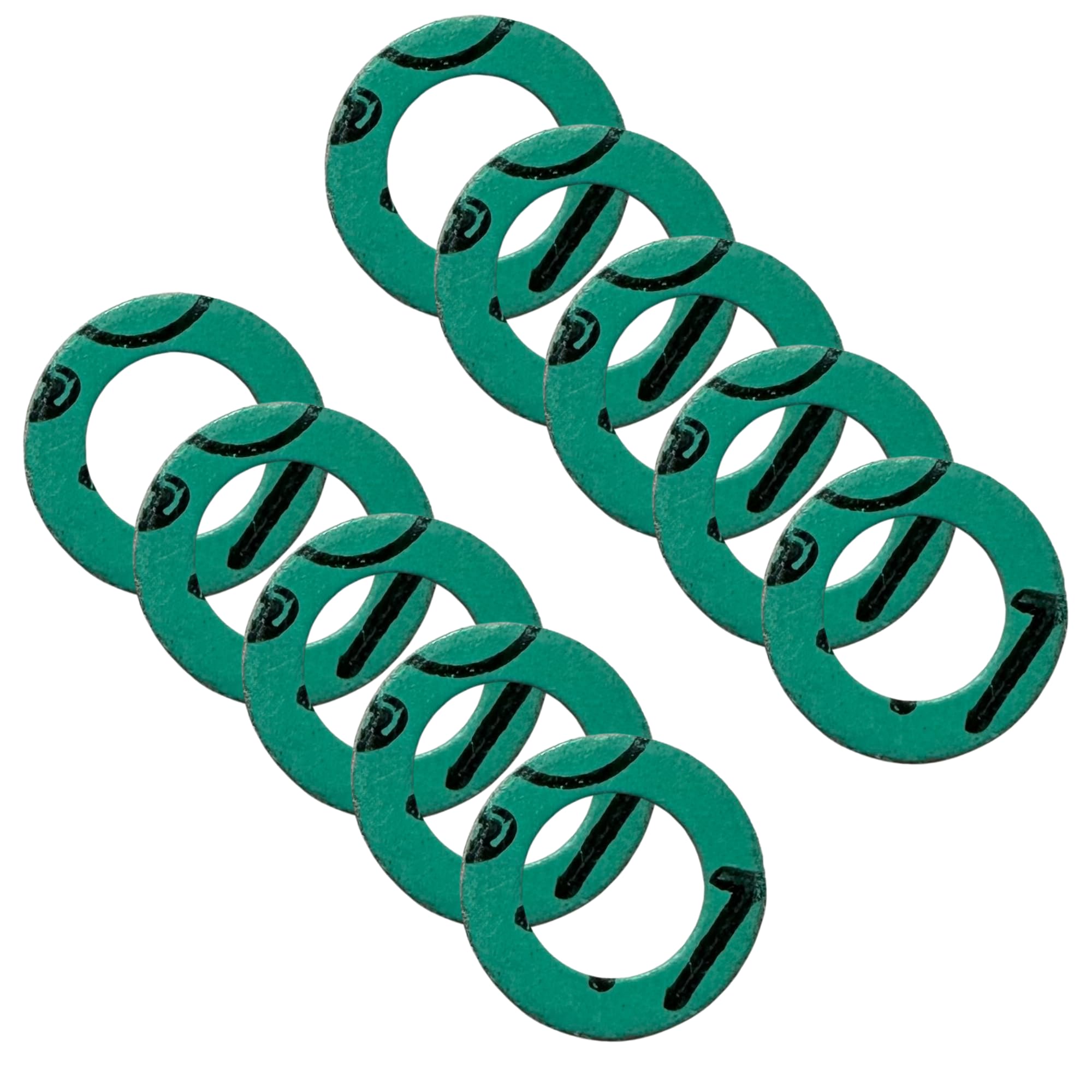 Generic High Temperature Green Fibre Washer 1/2"" - Pack of 10 : Amazon ...