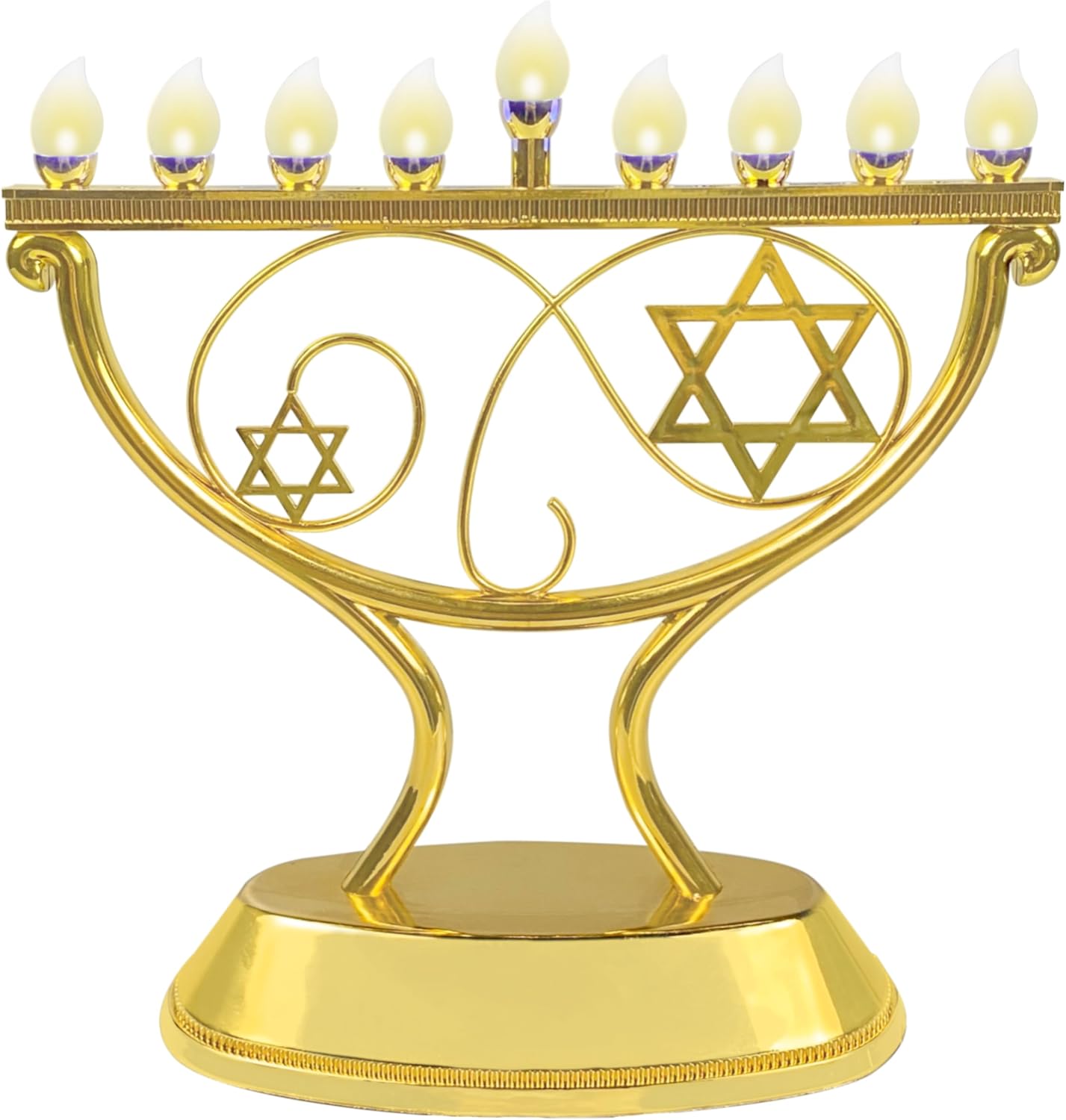 Amazon.com: Ner Mitzvah LED Electric Hanukkah Menorah, LED Traditional ...