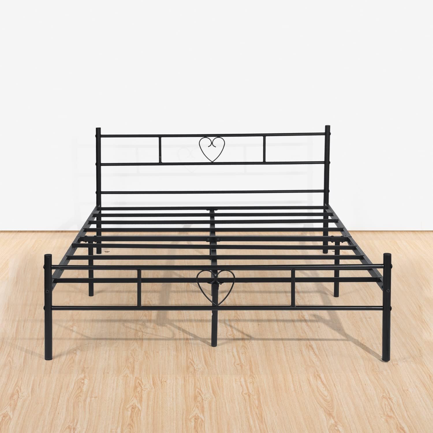 Panana 4ft Double Metal Bed Frame Small Double Bed Solid Bedstead with ...