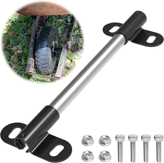 Amazon.com: FOROIRON Heavy Duty Wheelbarrow Axle Bracket Set Compatible ...