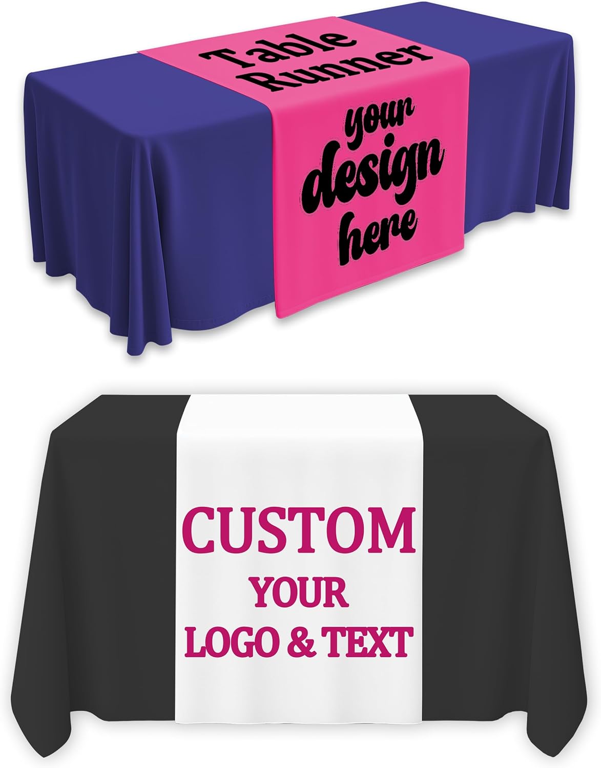 Amazon.com: Syntix Custom Table Runner with Business Logo/Text/Image ...