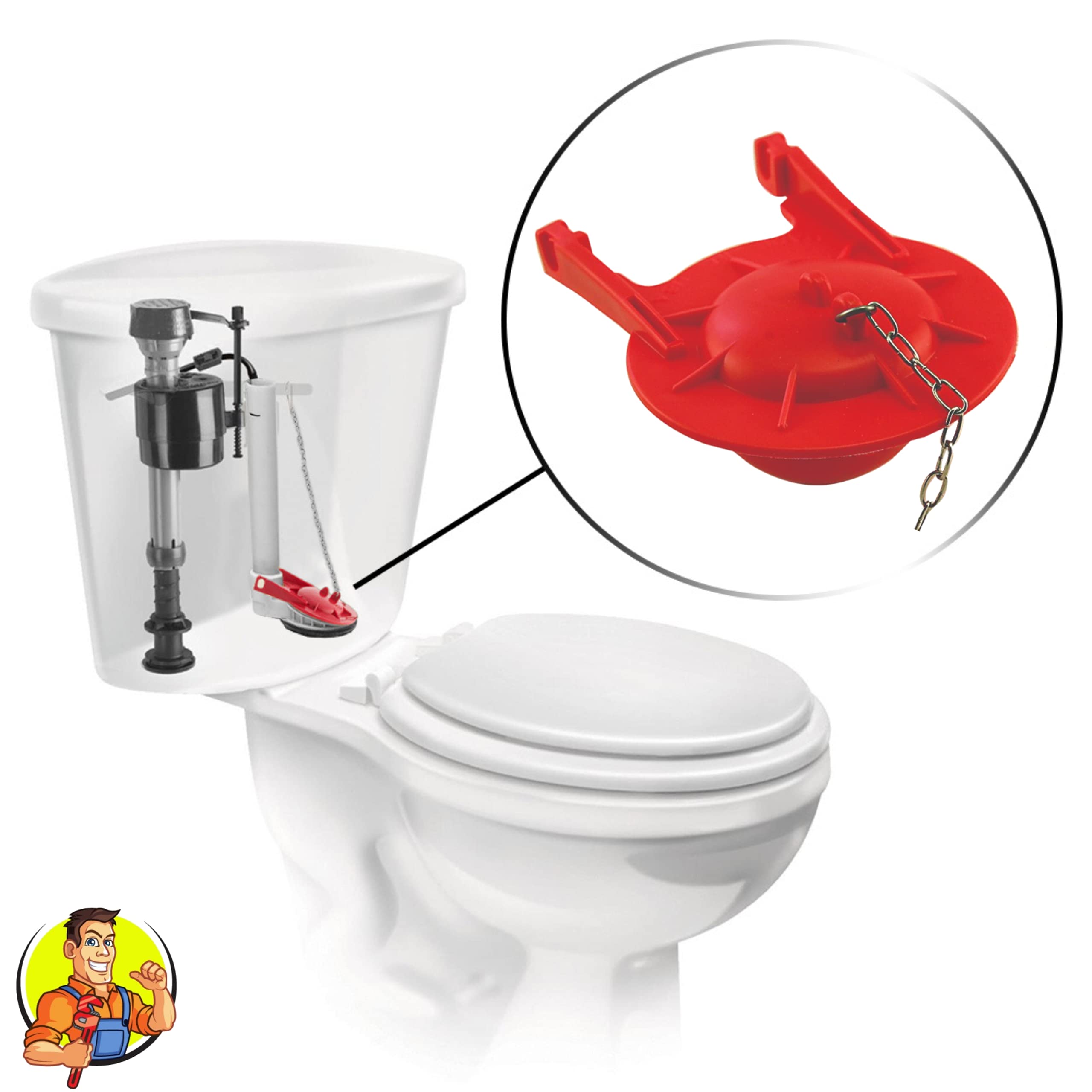 Flapper For Toto Toilet Dual Flush Toilets TOTO THU855 Auto Flush Kit