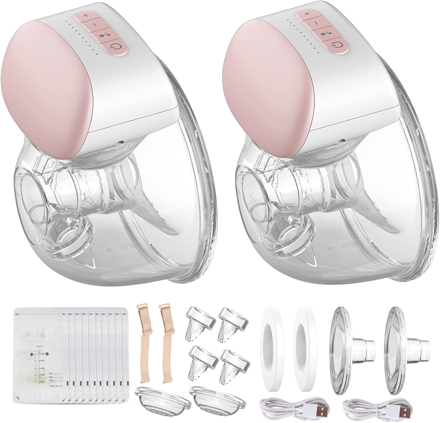 REFENG Bebebao BB-P1 2 Pack Wearable Electric Breast Pump Hands Free ...