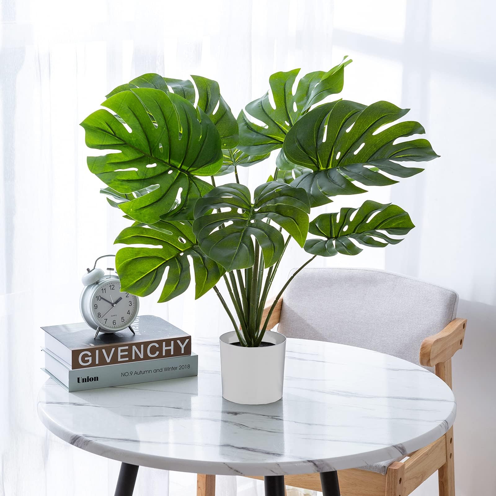 Amazon.com: Artificial Monstera Deliciosa Indoor Plant,This Medium ...