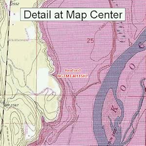 Amazon.com : USGS Topographic Quadrangle Map - Rexford, Montana (Folded ...