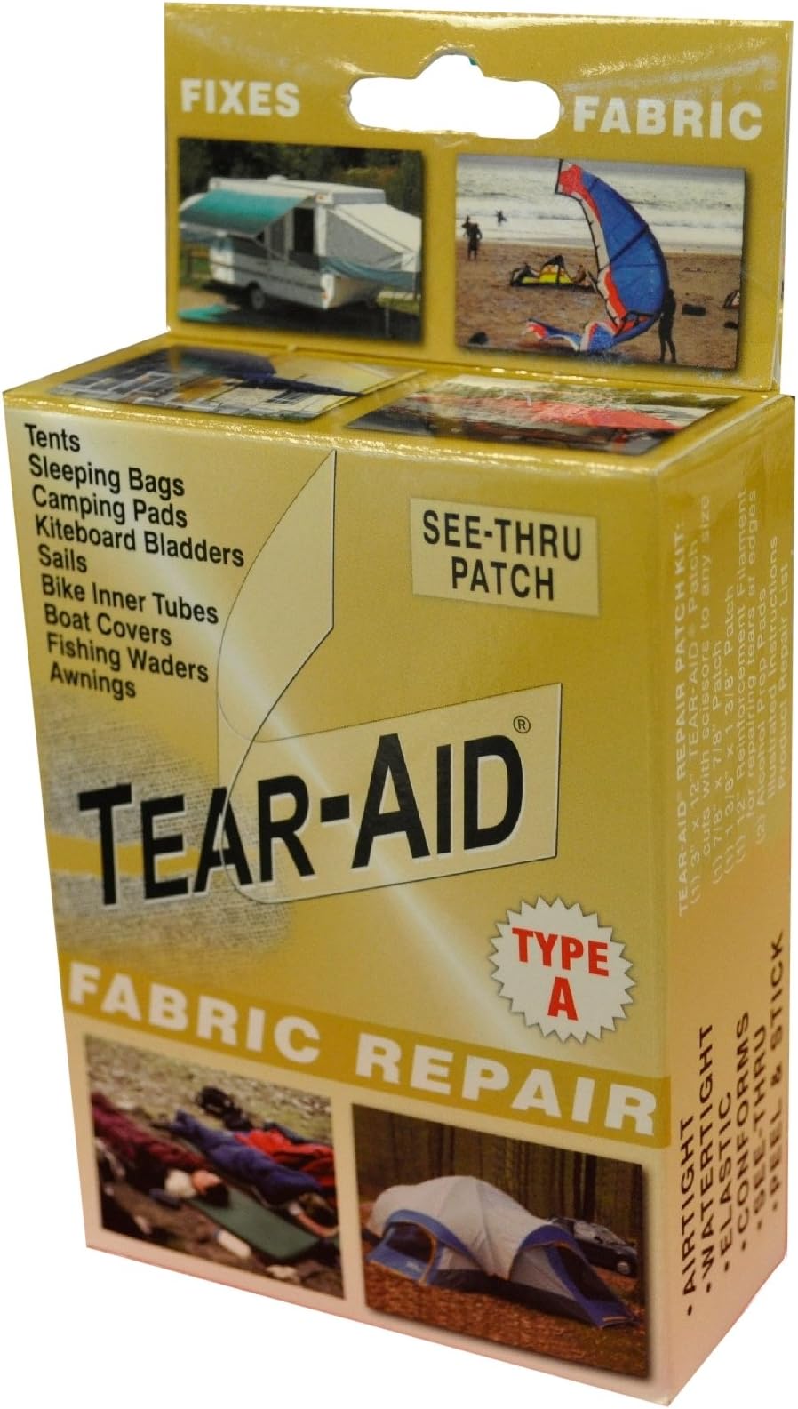 Amazon.com: TEAR-AID unisex Fabric Repair first aid kits, Fabric Repair ...