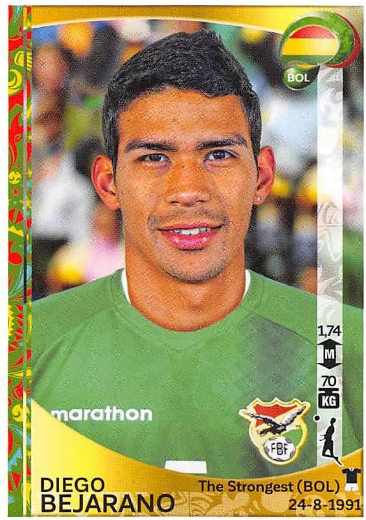 Amazon.com: 2016 Panini Copa America Centenario Soccer Sticker #385 Diego Bejarano 2 Inch wide X ...