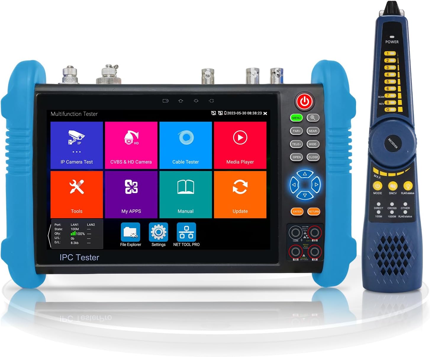 WANLUTECH Upgraded 8K IP Camera Tester, All in One CCTV Tester 7 inch ...