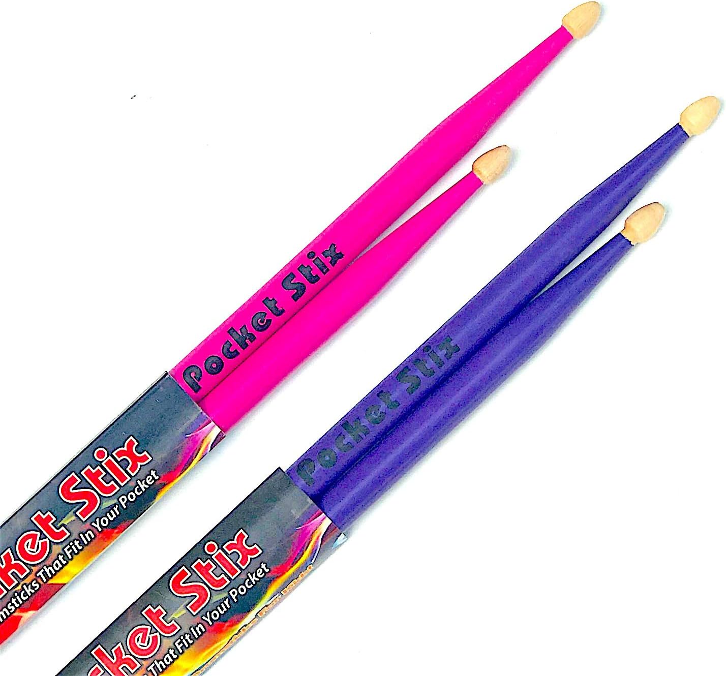 Amazon.com: Pocket Stix 13" Drumsticks for Kids Passion Pink : Musical ...