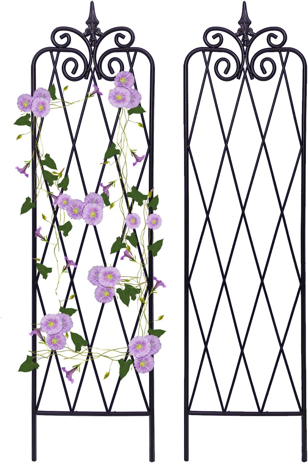 Amazon.com : Panacea Contemporary Trellis, Black, 78" H : Trellises ...
