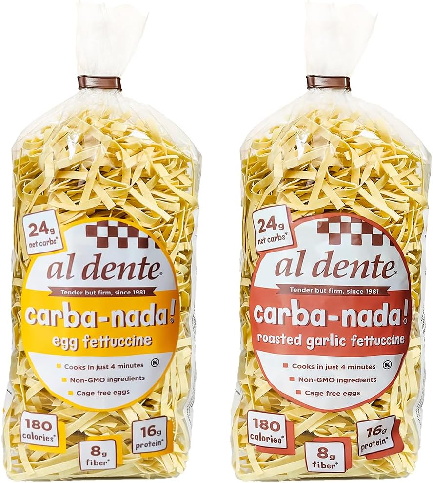 Amazon.com : Al Dente Carba-Nada Variety Pack – Lower Carb, High ...