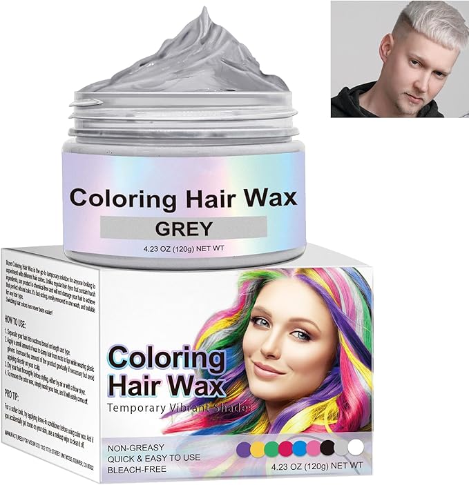 Coloring Hair Wax,Temporary Hair Wax Colour,Hair Dye Wax,Hair Wax Hair ...