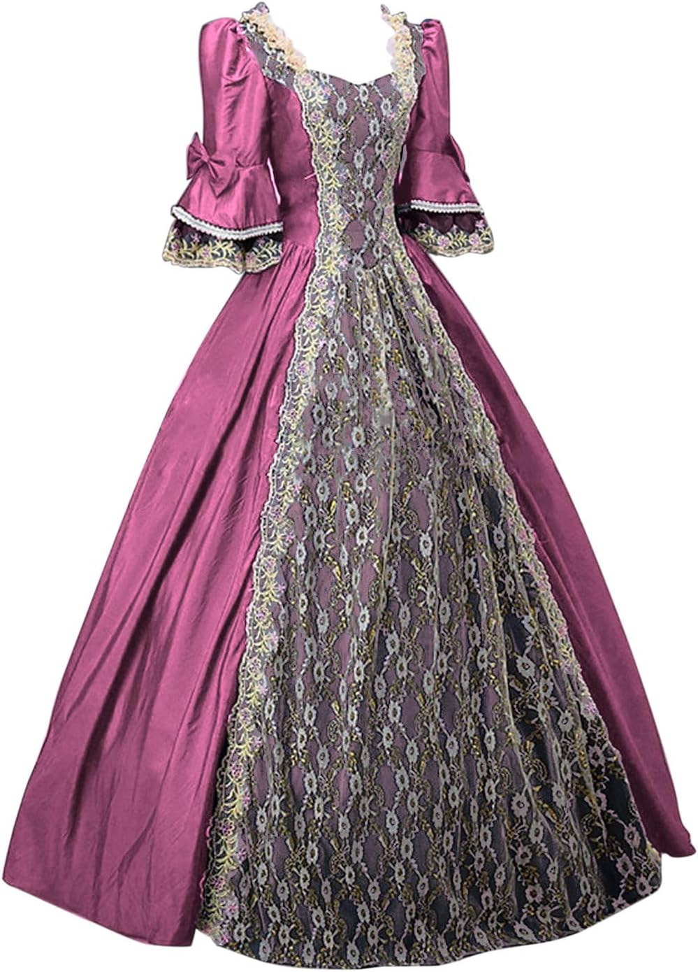 Amazon.com: Renaissance Dress for Women Marie Antoinette Victorian ...