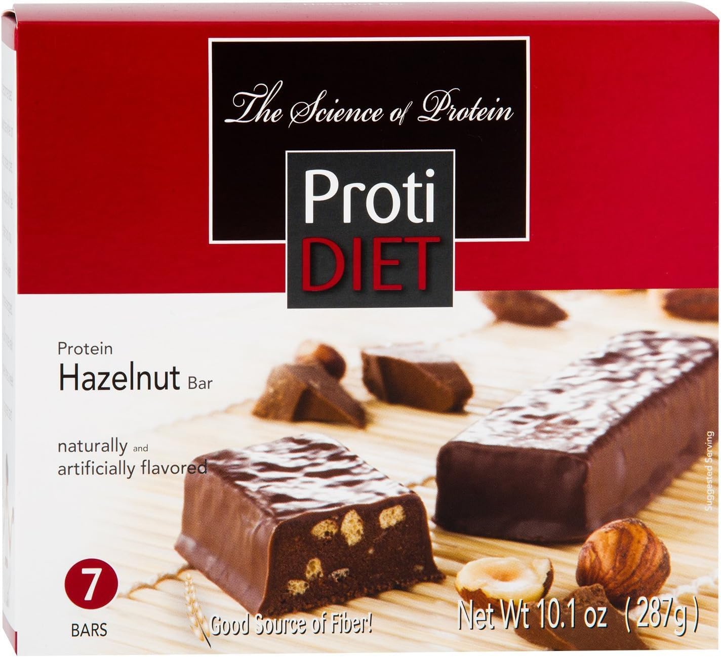 Amazon.com: ProtiDiet High Protein Bar - Hazelnut (7 Servings/Box ...