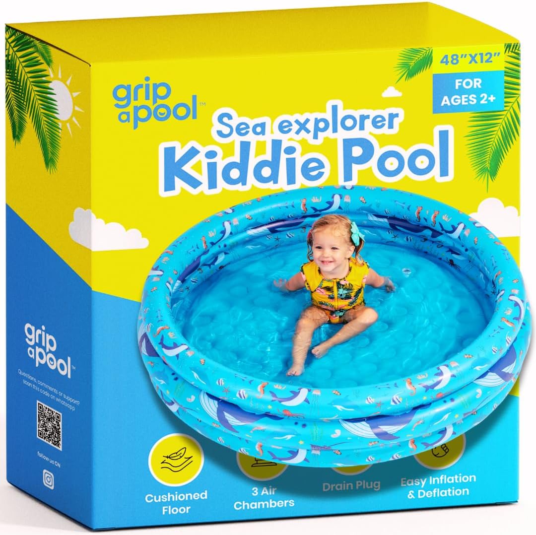 Amazon.com: GRIP A POOL Kiddie for Toddlers, Kids, Babies, Round ...