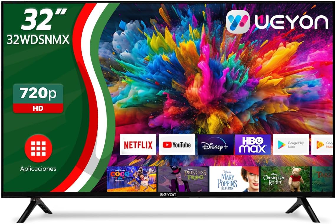 GHIA Pantalla Smart TV G32ATV22. 32" Pulgadas, Android TV Certificado ...