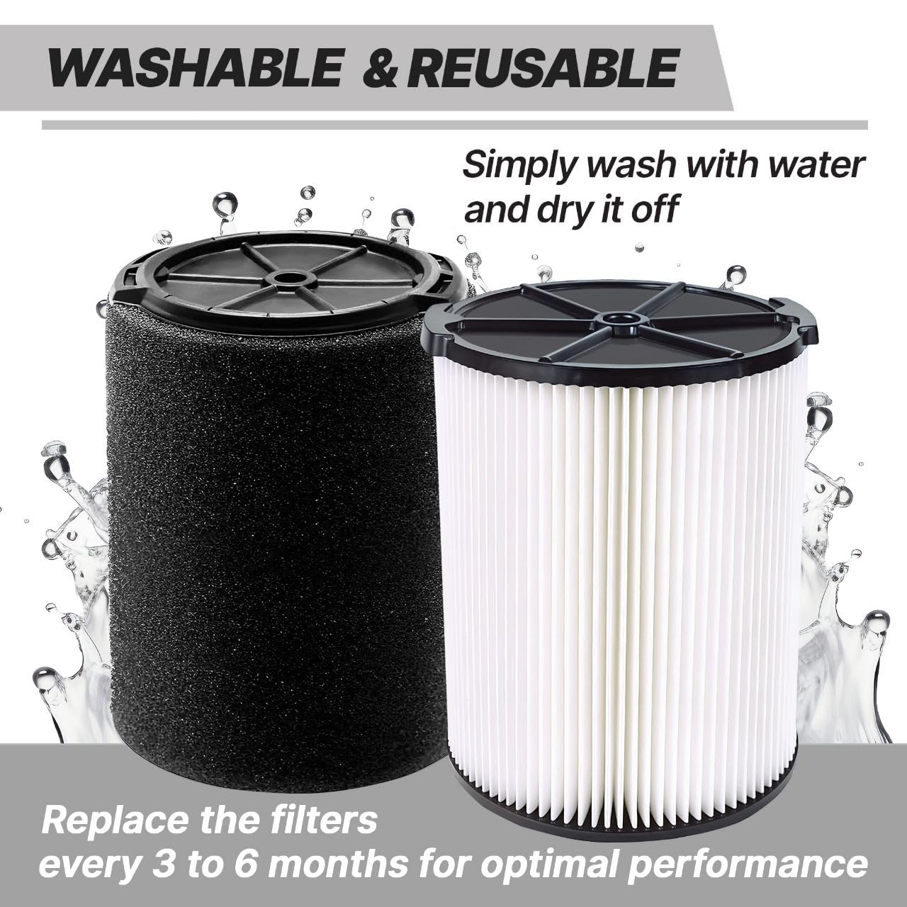 Snapklik.com : Set Of 2 Replacement Filters VF7000 And VF4000 Compatible