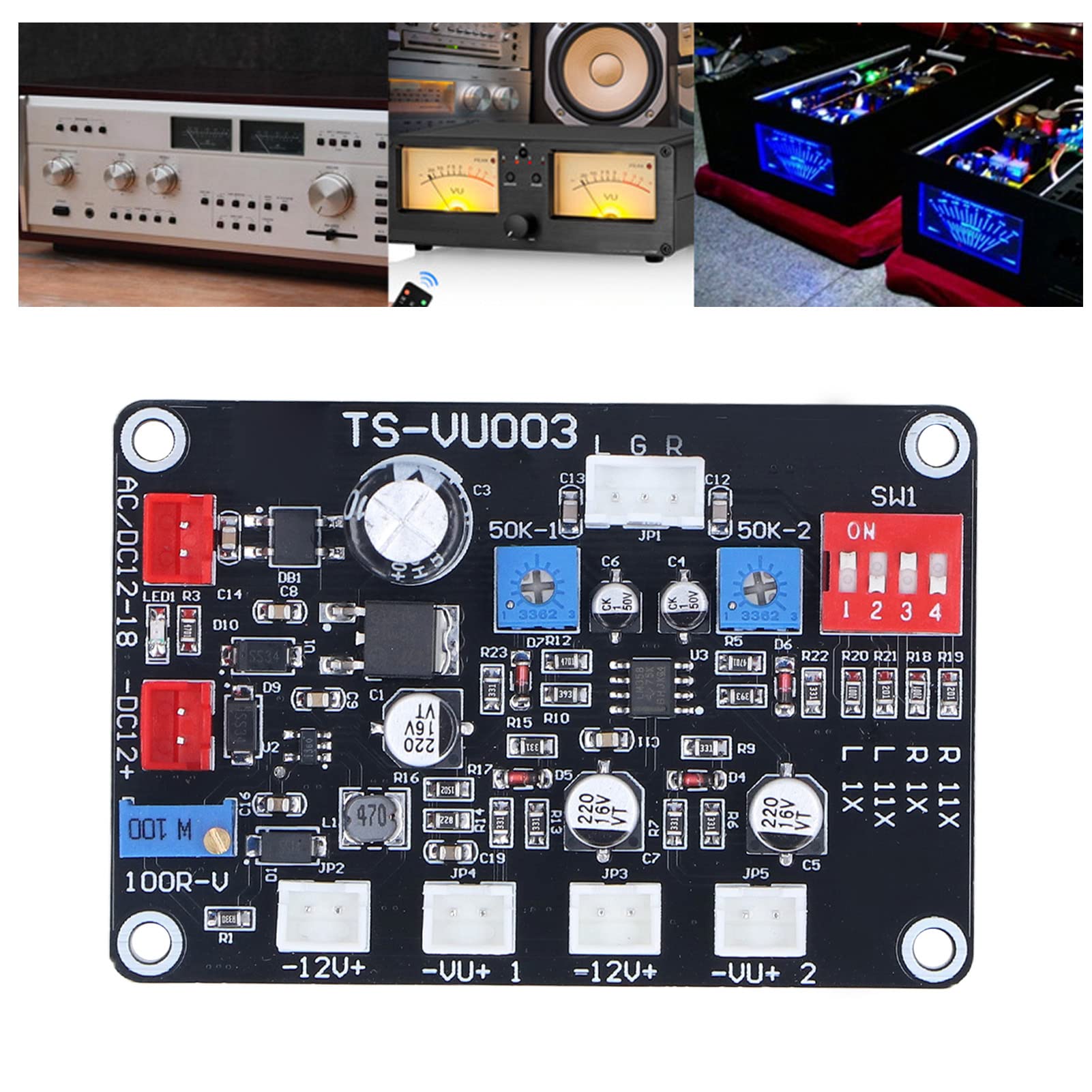 Snapklik.com : TS VU003 VU Meter Driver Board, Adjustable VU Meter ...