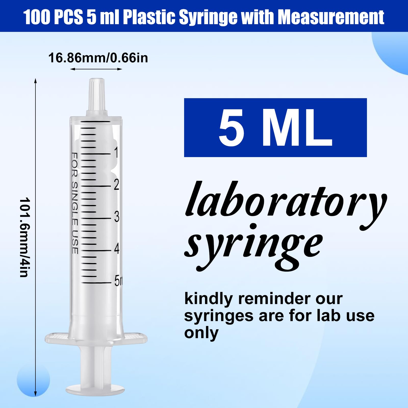 Snapklik.com : Geiserailie 100 Pcs No Rubber Plunger Oral Liquids ...