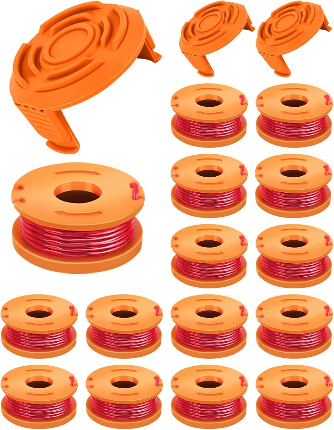 Amazon.com : 18 Pcs Replacement Trimmer Spools Compatible with Worx ...