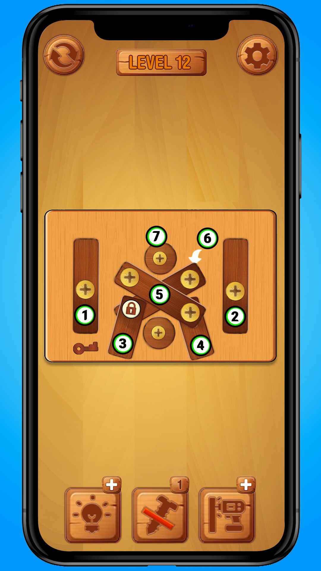 Wood Nuts & Bolts Puzzle: Wood Screw Puzzle Tangle Unscrew Master ...