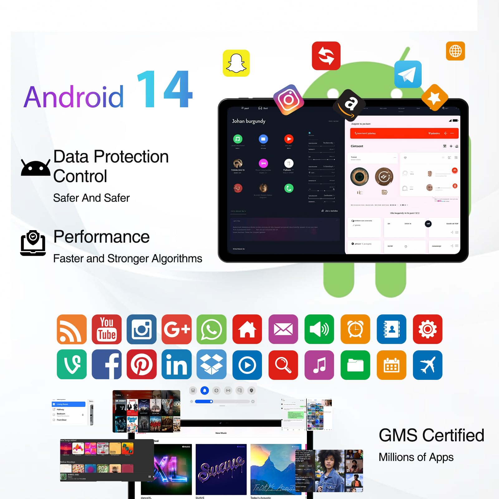 Snapklik.com : DOOGEE T30S Android 14 Tablet, 11 Inch 24K Display, 16GB ...