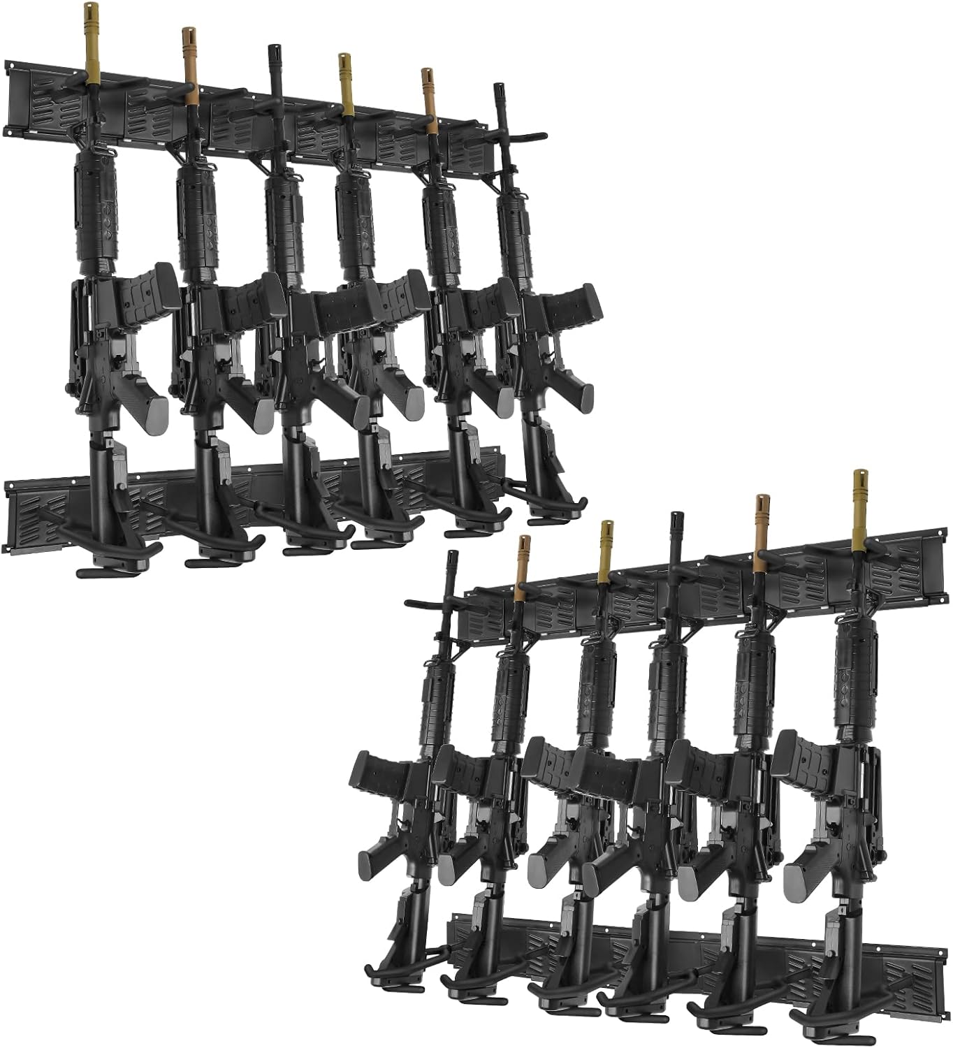 Amazon.com: ROBUST Indoor Adjustable Wall Mount Gun Racks, Heavy Duty ...