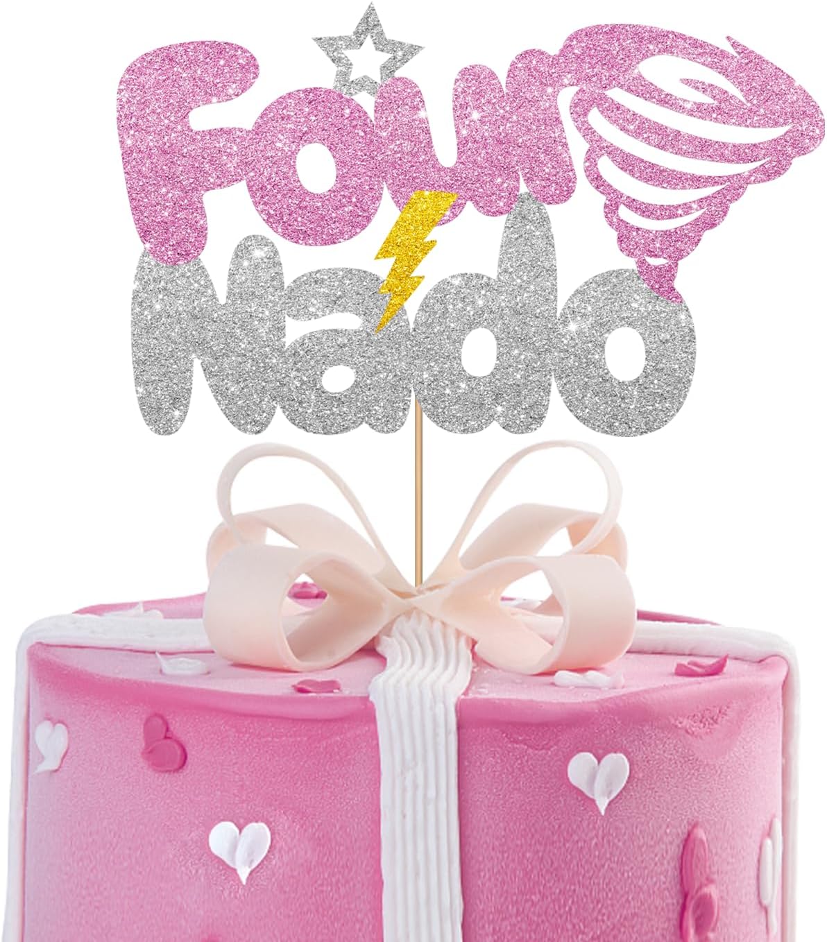 Amazon.com: Fournado Cake Topper, Tornado 4th Birthday Cake Topper ...