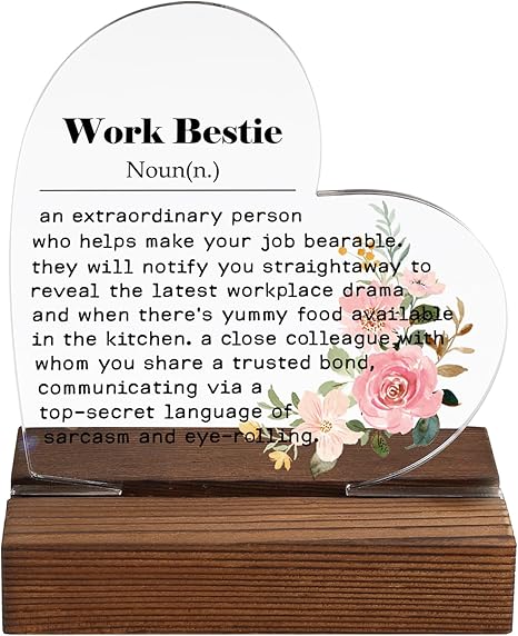 Amazon.com: Work Bestie Gifts, Work Bestie Sign, Work Bestie Definition ...
