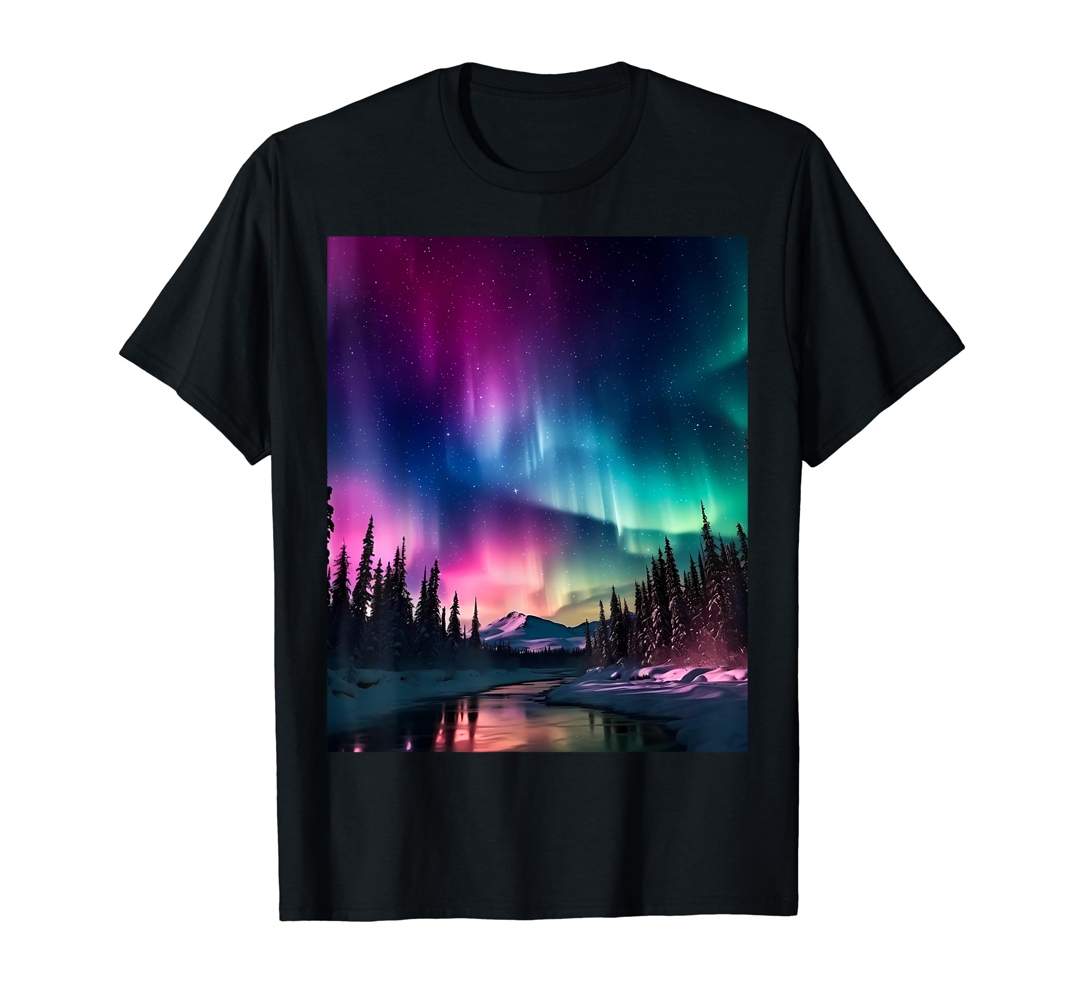 Amazon.com: Alaska Landscape Aurora Borealis Northern Lights Vacay ...
