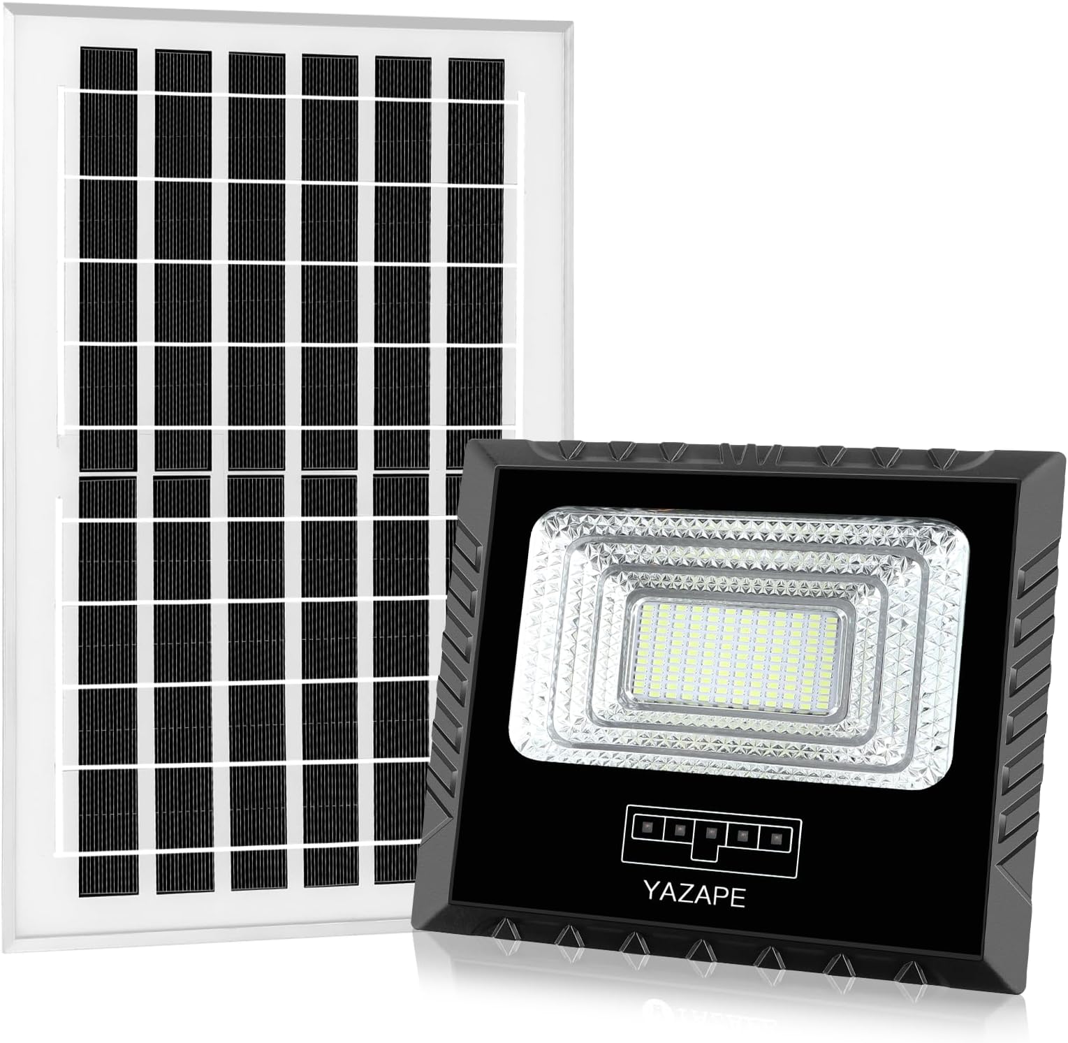Solar Flood Light Outdoor Remote 6000K Bright White Floodlights Ip65 ...