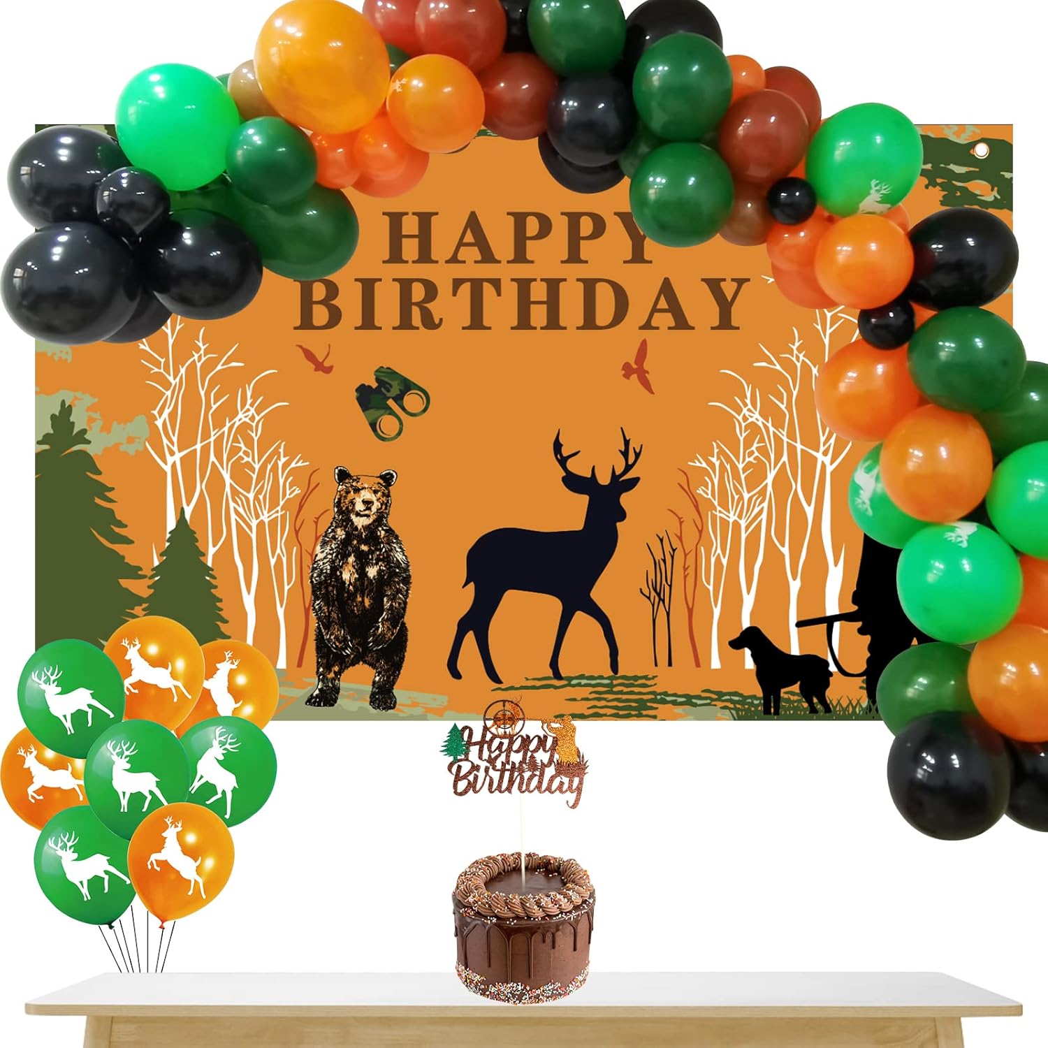Amazon.com: Hunting Birthday Party Decorations Set - Hunting Party ...