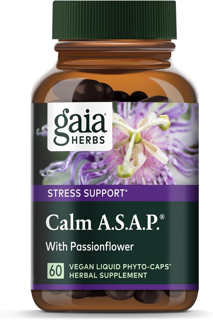 Amazon.com: Gaia Herbs Calm A.S.A.P. Stress Support Supplement - with ...
