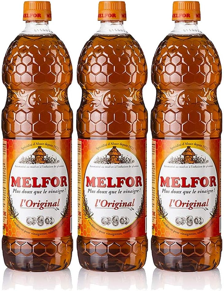 Melfor L'Original - Lot de 3 bouteilles de 1L de condiment vinaigre ...