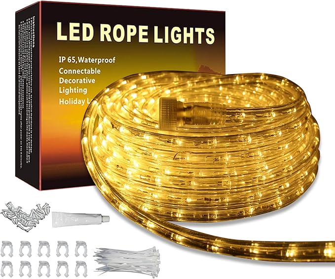 Amazon.com: LED Rope Lights Outdoor Indoor Rope Lighting Waterproof ...